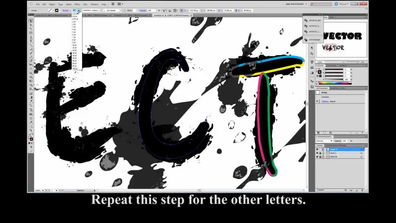 Creating Grunge Font Using Adobe Illustrator