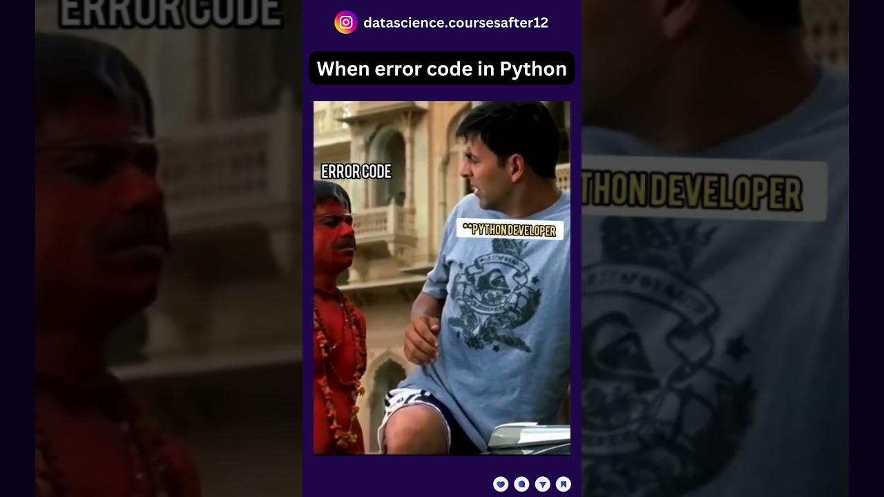 When error code in python #Python #Developer #TechMemes #memes #PythonProgramming #CodingLife