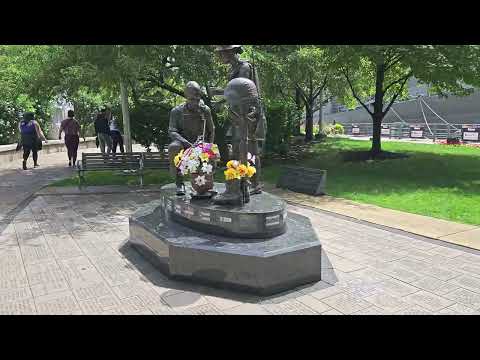 Walk Around CanalSide and the Buffalo Naval Park - Buffalo, NY