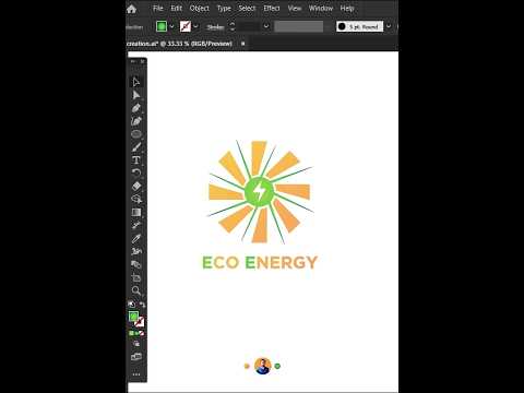 Eco Energy Logo Design #shorts #eco #greenenergy #graphicdesign