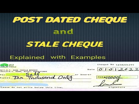 Difference Between Post Dated and Stale Cheque | What is post dated Cheque | What is stale Cheque