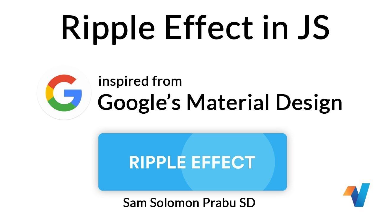 Google Ripple Effect in JS | JavaScript Tutorials | Web Development Tutorials