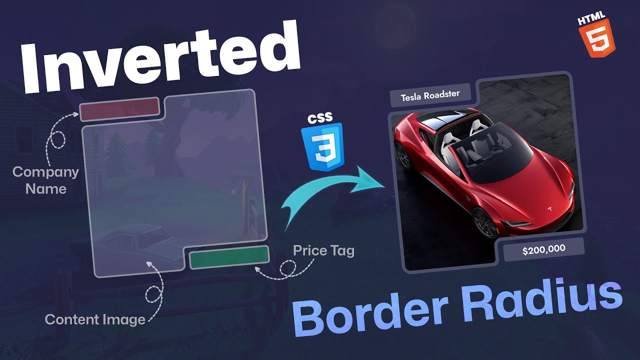 CSS Hack: Create Inverted Border Radius Cards using CSS 🎨