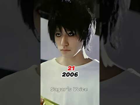 Death note movie cast then and now age #shorts #evolution #youtubeshorts