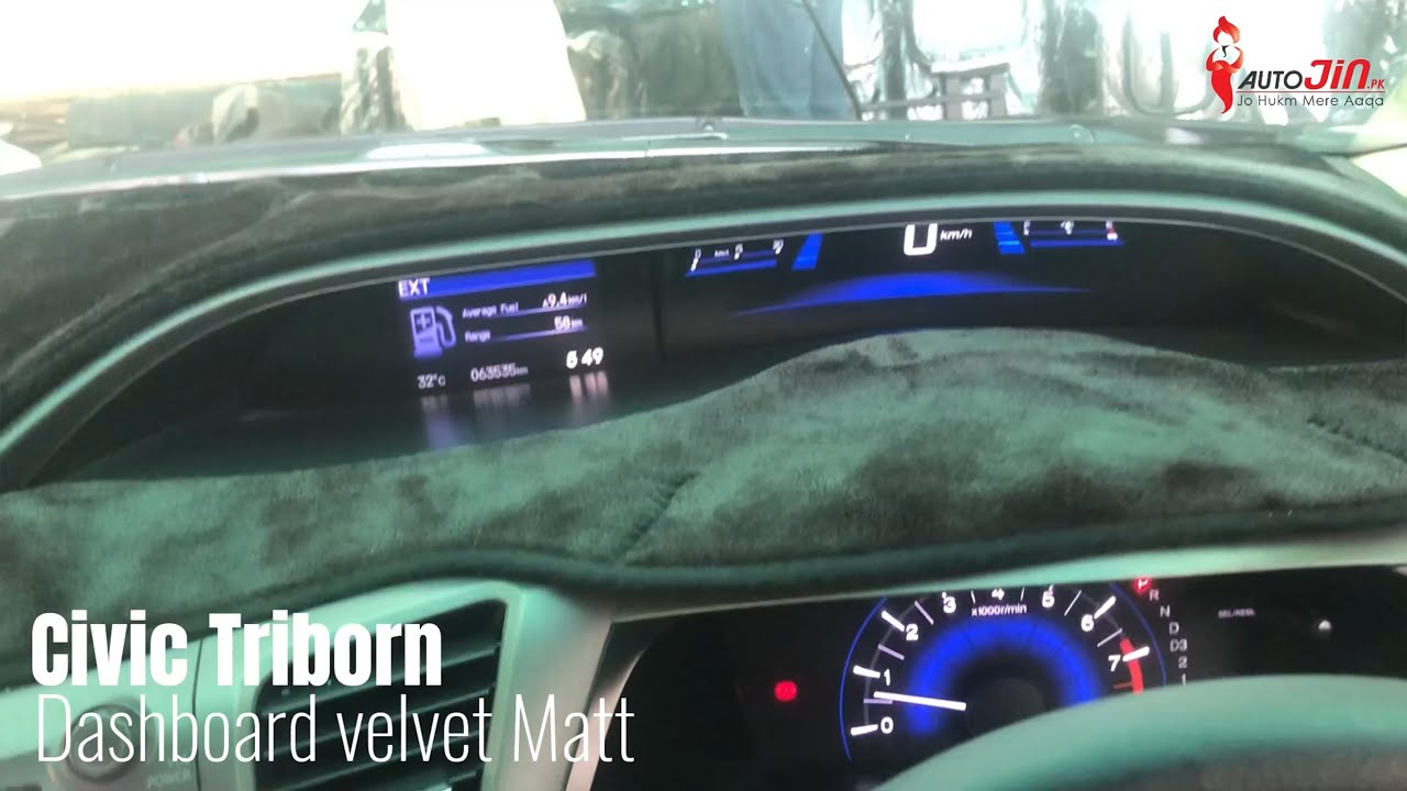 Honda Civic 2012-2015 Velvet Dashboard Mats