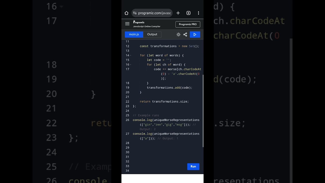 ✅ Unique Morse Code Words | JavaScript Solution | LeetCode Explained