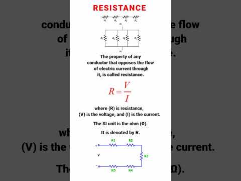 What is Resistance ? Resistance Definition in Physics | Physics | #physics#science#definitions#facts