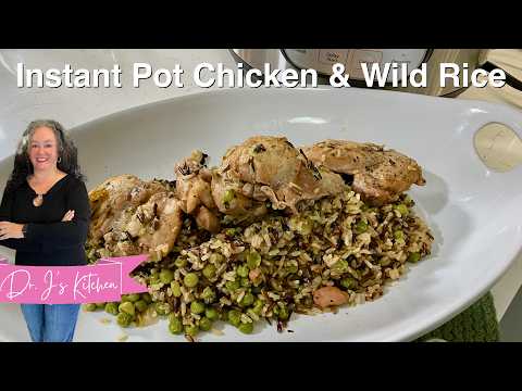 Instant Pot Chicken and Wild Rice | Tender & Juicy