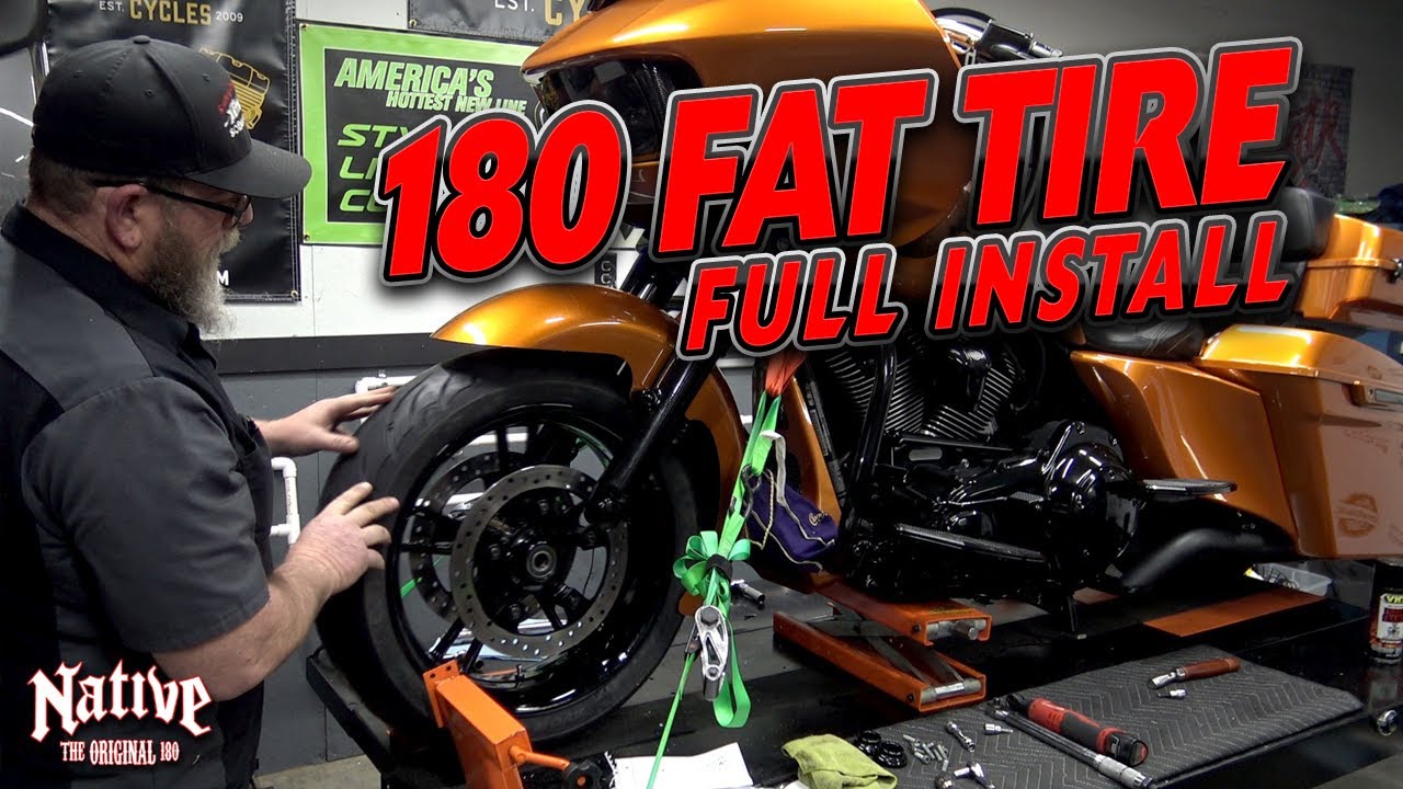 ⚡How To Install Harley Fat Tire Kit Native 180 Pitbull⚡