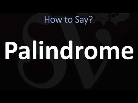 How to Pronounce Palindrome? (CORRECTLY)