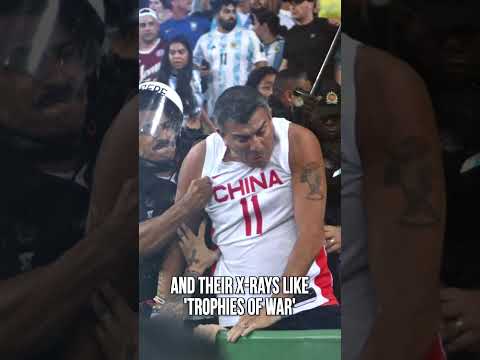Police took photos with x rays of the wounded in Brazil Argentina brawl #shorts