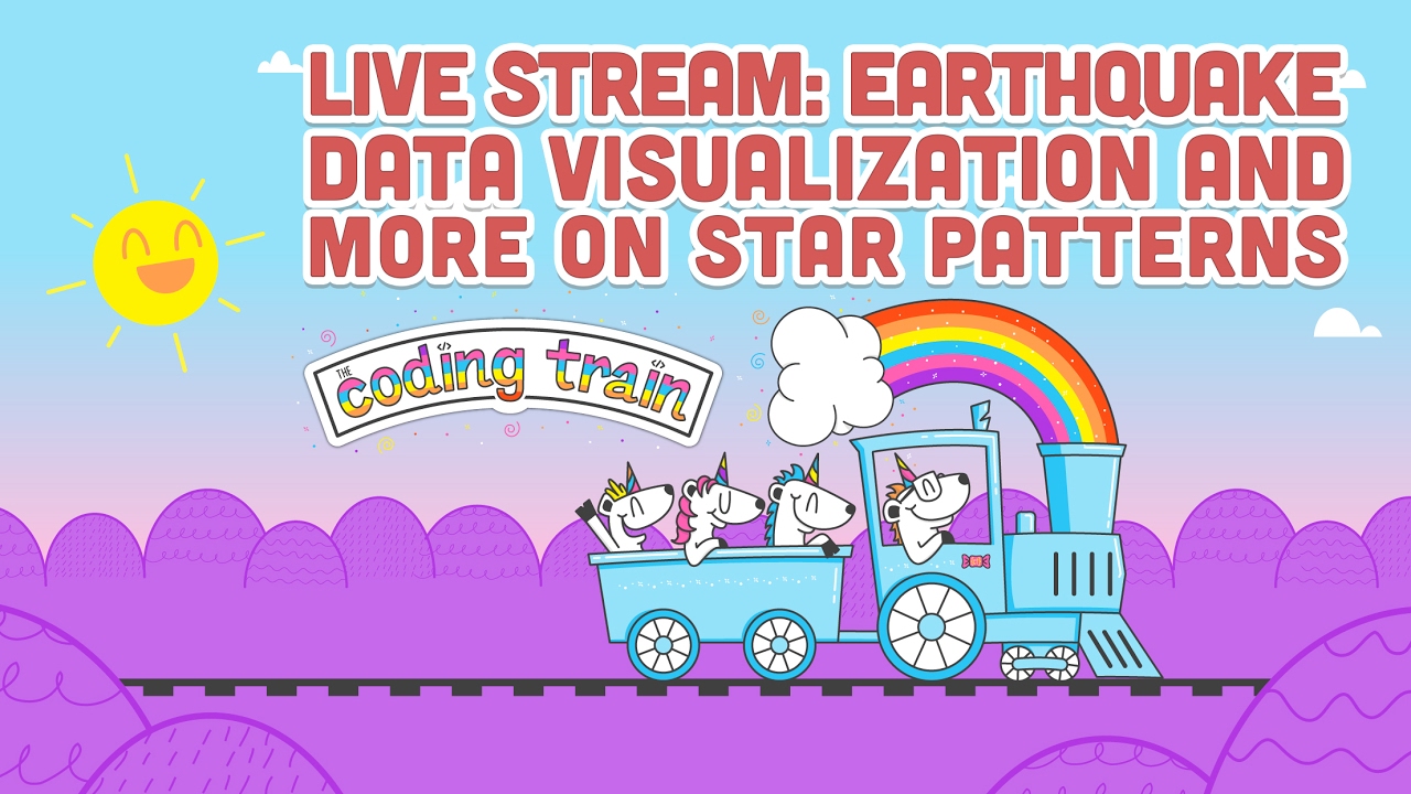 Coding Trade Live 77: Earthquake Data Visualization and more on Star Patterns