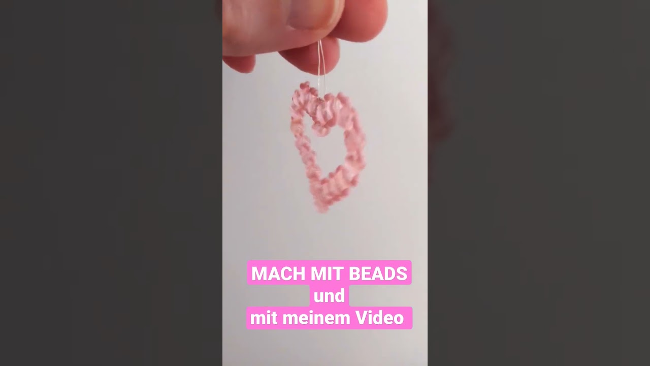 #heartshow to make of beads pearle  #machmitbeads and with Video https://youtu.be/pMWyHkfhJ8o