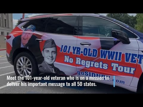 Digital Original: A 101-year-old veteran is celebrated in Little Rock while traveling to all 50 stat