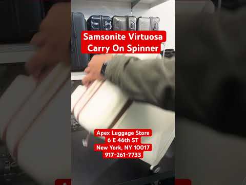 Samsonite Virtuosa Spinner Carry On at Apex Luggage Store in New York City 46th St Manhattan NYC
