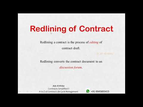 Redlining of Contract | Contract Review