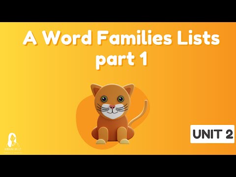 unit 2 :: A Word Families part 1 | -ACE -ACK -ADE -AIL -AIN -AKE