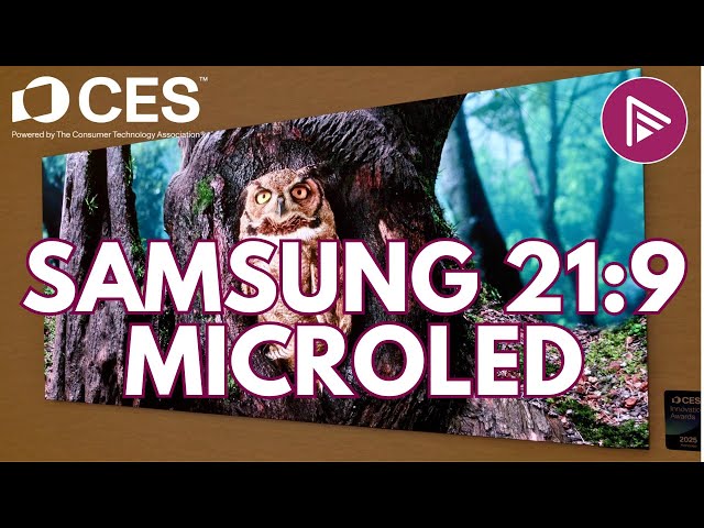 CES 2025 Video - Samsung debuts new glass technology on 21:9 microLED ...