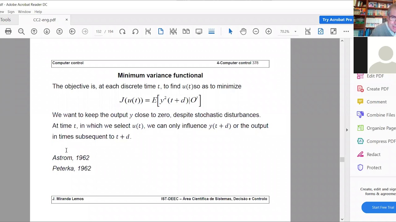 Understanding Minimum Variance Control in Computer Control Systems ...