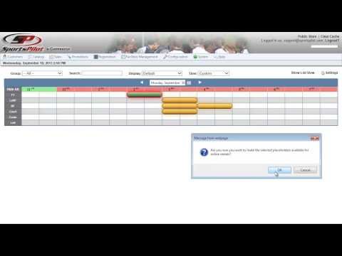 eStore - Field Rentals - Set Up
