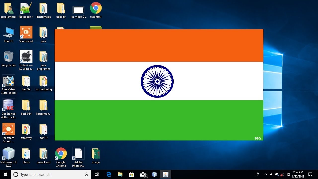 java swing UI design Flag Loading Panel | programming finger