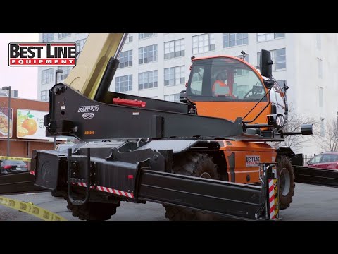 Introducing the JLG R11100: The Ultimate 3-in-1 Rotating Telehandler with 97-ft Lift Height!