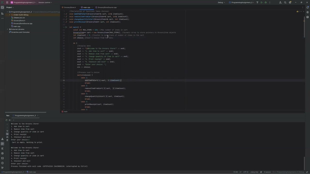 COP3330 Assignment 3