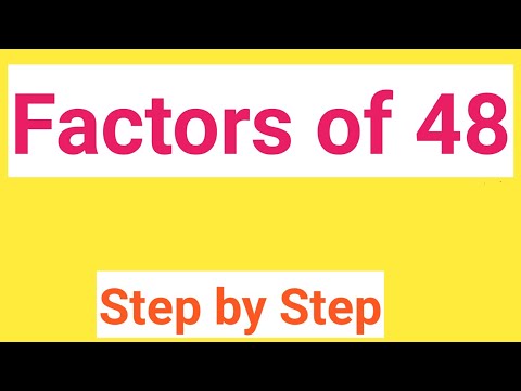 Factors of 48 ||What are the factors of 48?||How to find the factors of 48