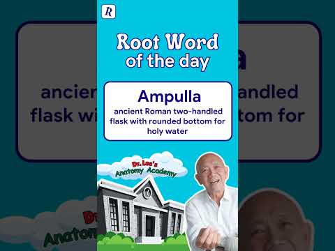 Root Word Of The Day | AMPULLA