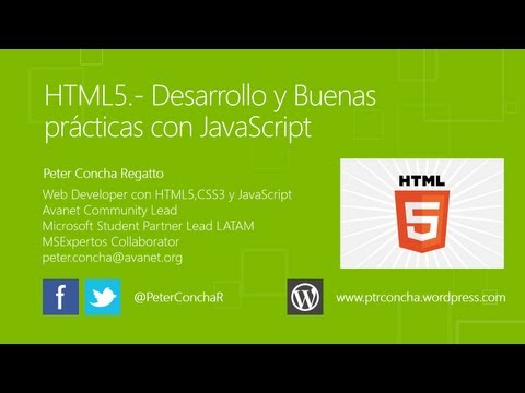 HTML5.- Desarrollo y Buenas Prácticas con JavaScript [Evento] – Blog de ...