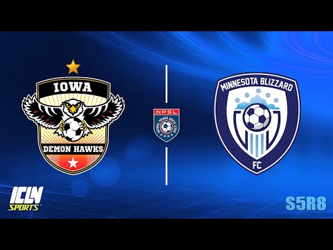 🎥⚽🏆S5R8 | Iowa Demon Hawks (IDH) vs (MBF) Minnesota Blizzard FC | NPSL | 🔴LIVE