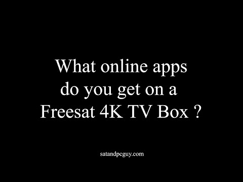 What On Demand apps do you get on a Freesat 4K TV Box ?