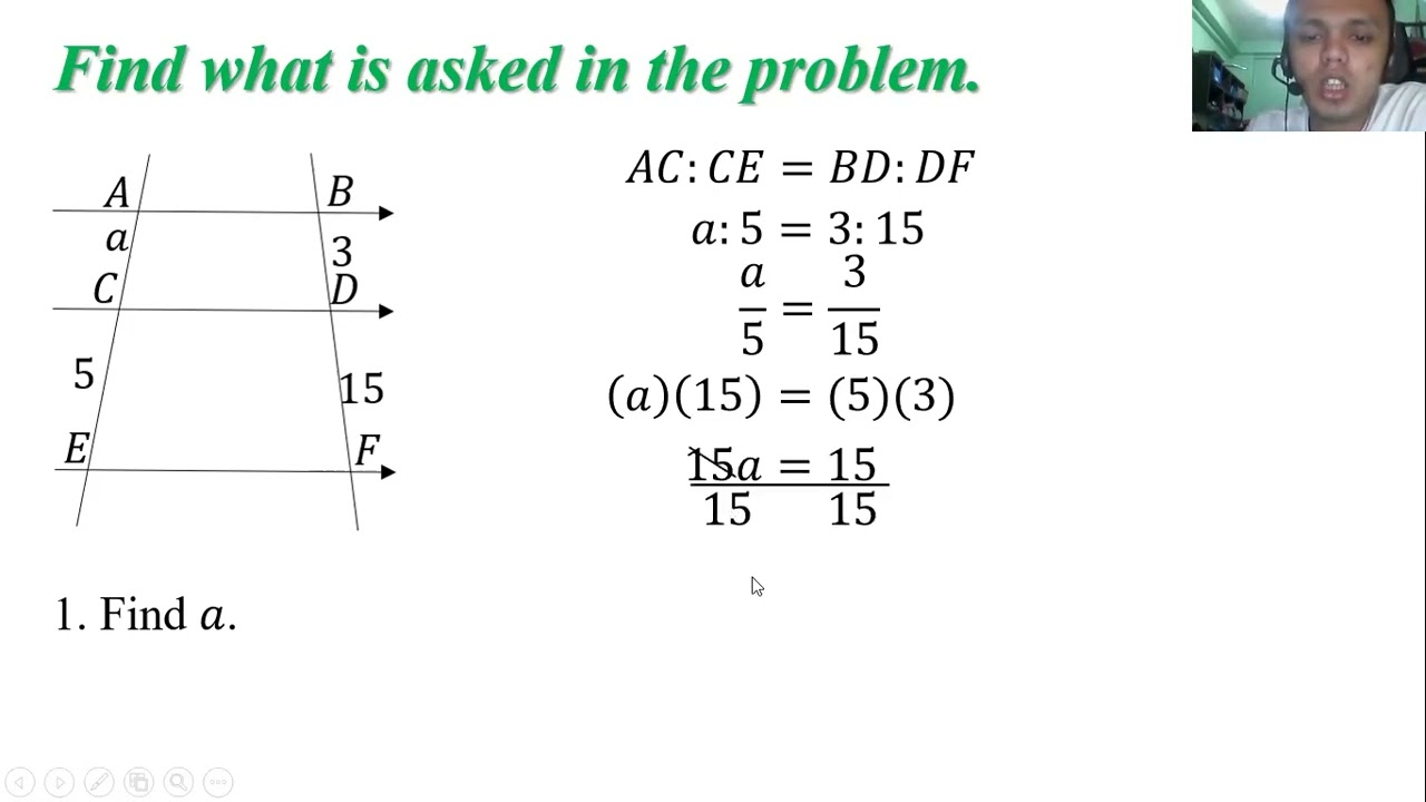 23 5 Proportional Segments Theorem Math 9