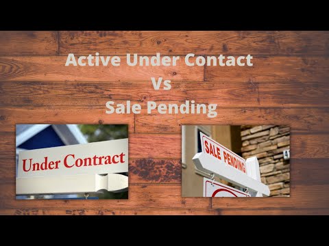 Active Under Contract Vs Sale Pending