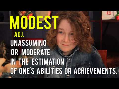 What does Modest mean?