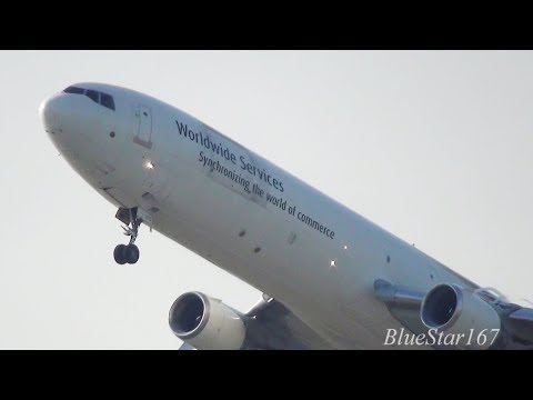United Parcel Service (UPS) McDonnell Douglas MD-11F (N275UP) takeoff from KIX/RJBB (Kansai) RWY 06R