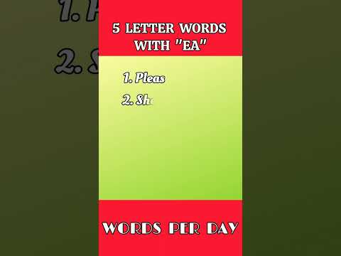 5 letter words with "EA" in the middle #englishlearners #englishlearning #youtubeshorts