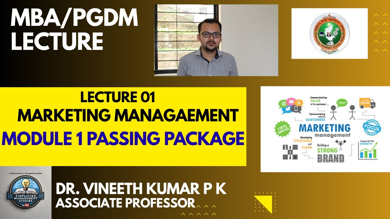 Marketing Management Module 1 Passing Package | Important Questions & Smart Notes |VTU MBA Exam 2025
