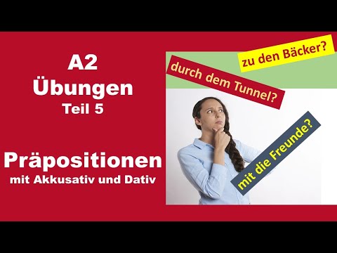 Mit diesen Präpositionen findet ihr sofort den richtigen Fall (Deutsch A2)