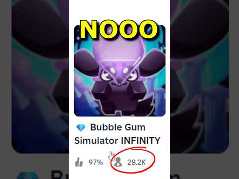 28k Player Count in Bubble Gum Simulator Infinity #bubblegumsimulatorinfinity #bgsi