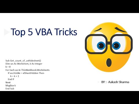 Top 5 VBA Tricks
