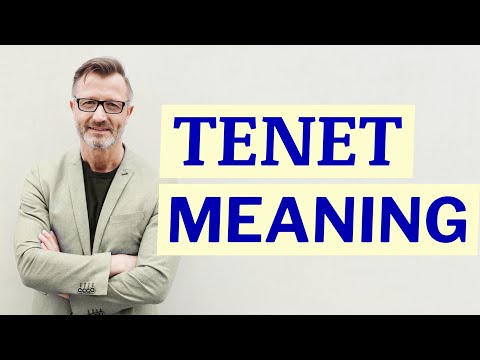 Tenet | Meaning of tenet 📖 📖 📖 📖