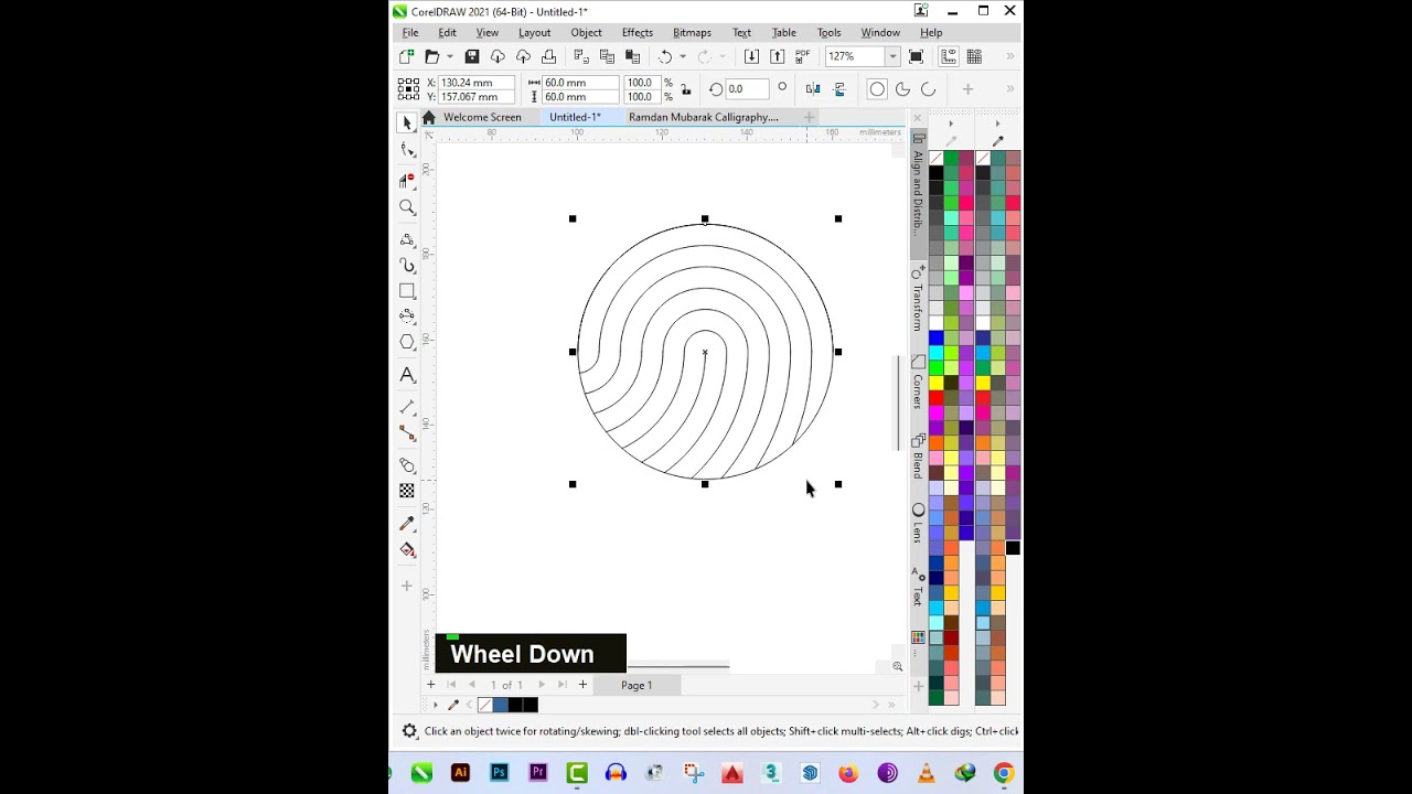 Finger Print Logo Design In Corel Draw #logodesign #coreldrawtutorial #futureacademyofficial93