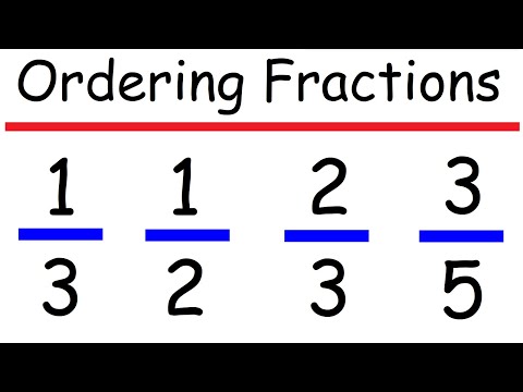 How to Order Fractions with Unlike Denominators from Least to Greatest - Math