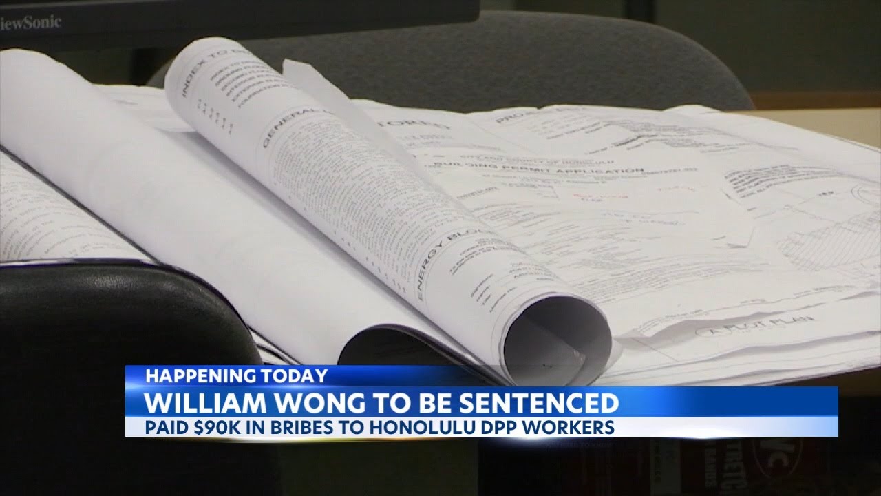 Architect William Wong will be sentenced in court following a bribe scheme