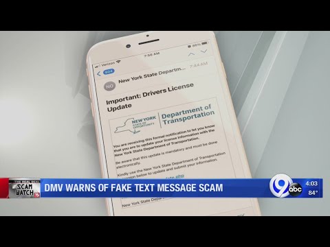 DMV text scam