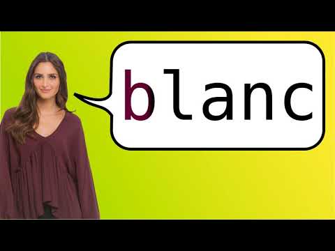 How to say 'white' in French?