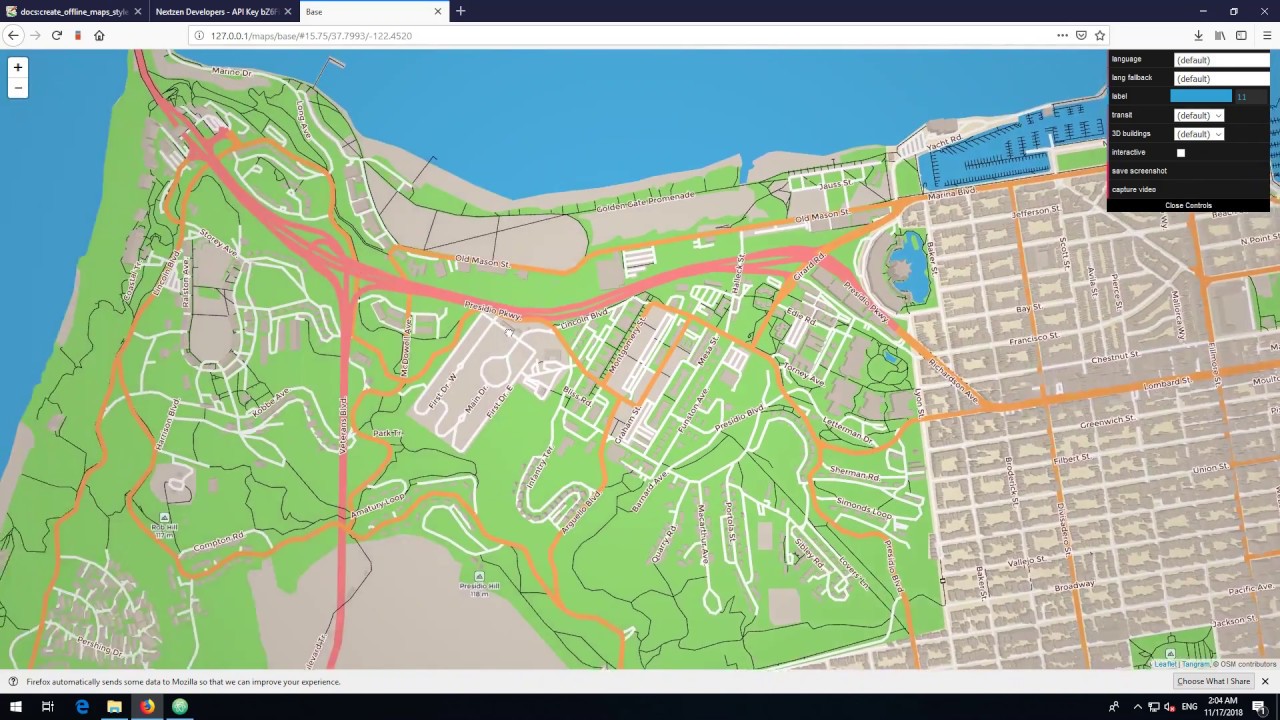 Creating map styles for offline maps