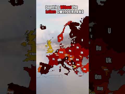 What's Your Country Called Without The Letters S W I T Z E R L A N D? #mapping #geography #europe