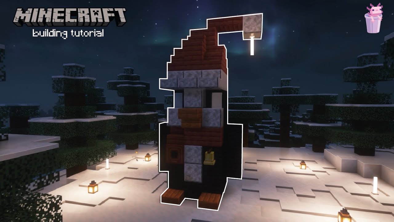 Minecraft I 🎄CHRISTMAS PINGUIN DECORATION TUTORIAL 🎄 [ Build Tutorial ] 🐧